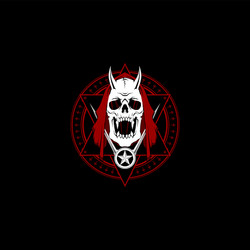Satanic Skulls Vector Images (over 1,300)