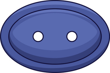 Blue cloth button icon cartoon style Royalty Free Vector