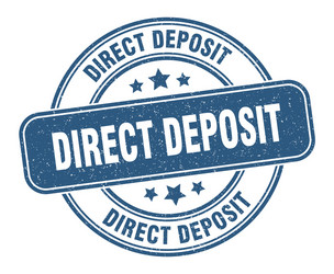 Direct deposit stamp Royalty Free Vector Image