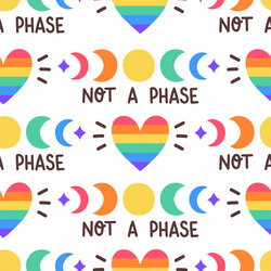 Lgbt seamless pattern symbol of the Royalty Free Vector