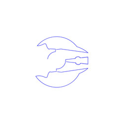 Pincers logo Royalty Free Vector Image - VectorStock