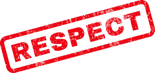 Respect rubber stamp Royalty Free Vector Image