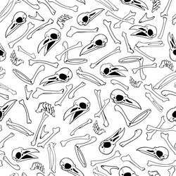 Bird bones wallpaper Royalty Free Vector Image