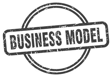 Business model stamp label round Royalty Free Vector Image