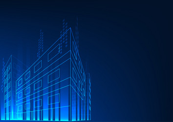 Smart city background city concept without Vector Image