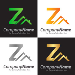 Letter z logo template colorful z Royalty Free Vector Image