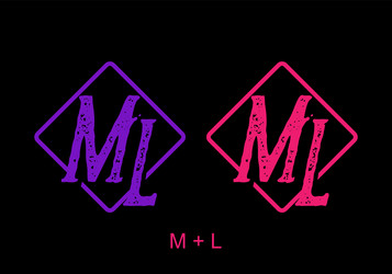 Ml Monogram Vector Images (over 1,700)