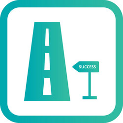 Road to success icon Royalty Free Vector Image
