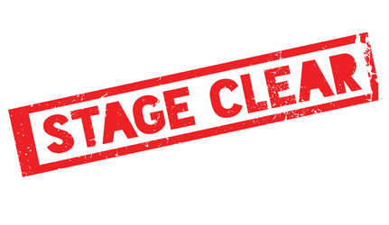 Stage clear rubber stamp Royalty Free Vector Image