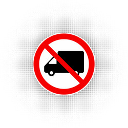 No Lorries Sign Vector Images (over 340)