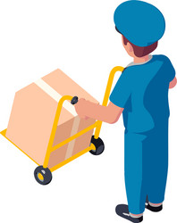Postman Trolley Boxes Vector Images (over 100)