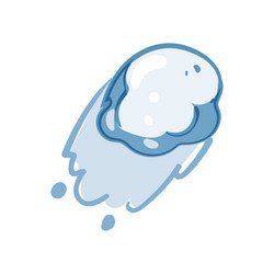 Season snowball cartoon Royalty Free Vector Image