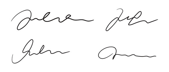 Signature Signatures Surname Vector Images (over 110)