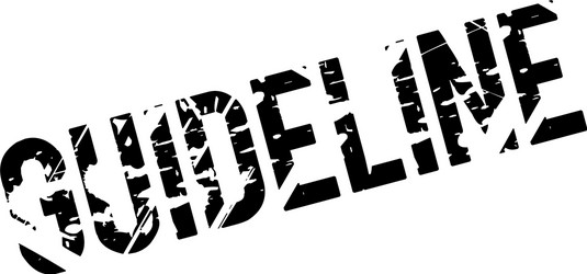 Guideline rubber stamp Royalty Free Vector Image