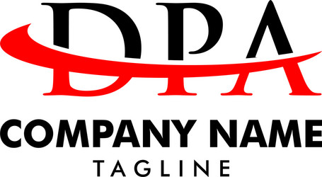 Initial letter dpa logo template design Royalty Free Vector
