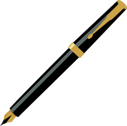 Blue pen Royalty Free Vector Image - VectorStock