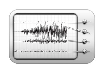 A Seismograph Royalty Free Vector Image Vectorstock
