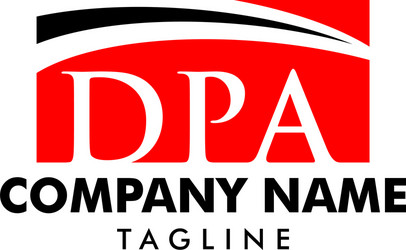Initial letter dpa logo template design Royalty Free Vector