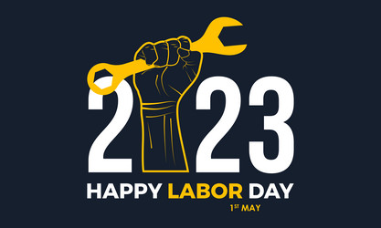 World labour day celebrate work freedom health Vector Image