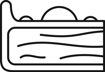 Cake Slice Outline