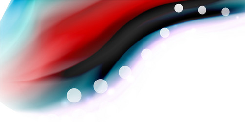 Flowing liqiud colors isolated on white Royalty Free Vector