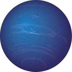 Neptune planet 3d high Royalty Free Vector Image