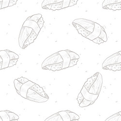 Seamless fish pattern Royalty Free Vector Image