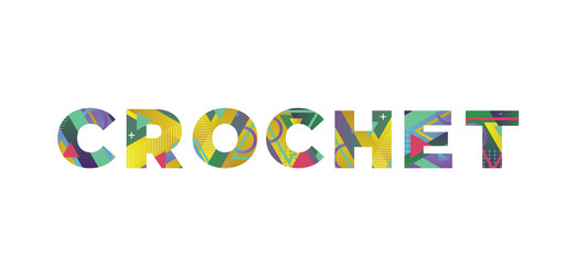 Crochet concept word art Royalty Free Vector Image