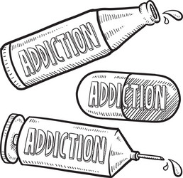 Stimulants drugs addiction isometric icon Vector Image