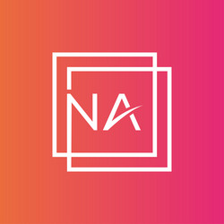 Creative letter logo design initials na Royalty Free Vector