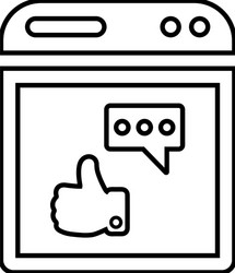 Client clientele customer outline icon line art Vector Image