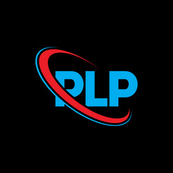 Plp logo letter design Royalty Free Vector Image