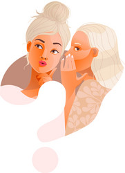 Gossip Royalty Free Vector Image - VectorStock