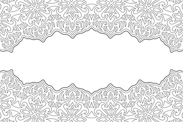 Adult Coloring Book Border Vector Images (over 1,300)