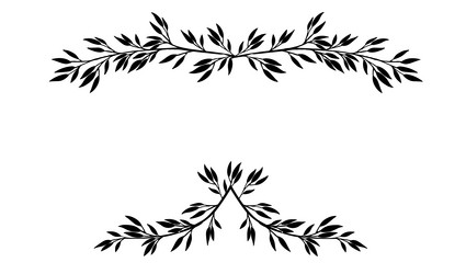 Floral Top Bottom Border Vector Images (69)