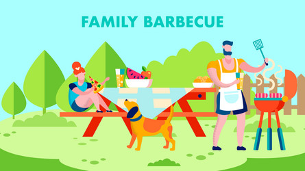 Isometric barbecue flowchart Royalty Free Vector Image