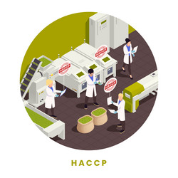 Haccp food safety concept Royalty Free Vector Image