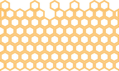 Monochrome honeycomb simple seamless pattern Vector Image