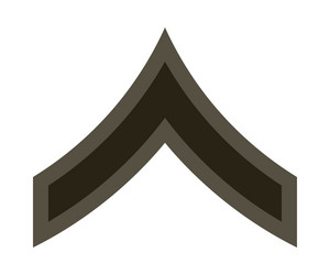 Military ranks and insignia stripes chevrons Vector Image