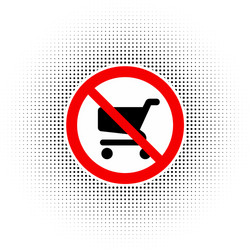 No Shopping Cart Allowed Vector Images (over 310)