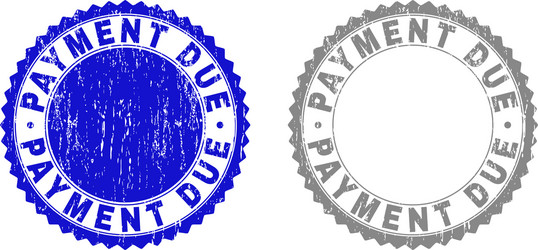 Payment due rubber stamp Royalty Free Vector Image