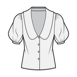 Blouse Technical Drawing Vector Images (over 3,700)