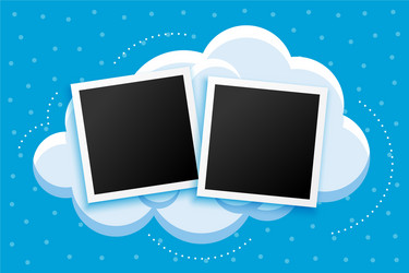 Blank photo frames Royalty Free Vector Image - VectorStock