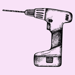 Portable Electric Drill Drawing