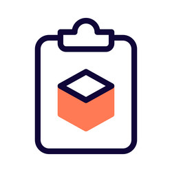 Online record tracking with digital clipboard Vector Image