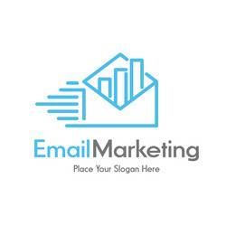 Email marketing logo template design Royalty Free Vector