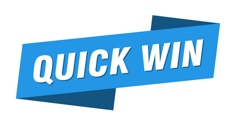 Quick win stamp label on transparent Royalty Free Vector