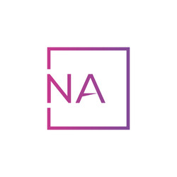 Creative letter logo design initials na Royalty Free Vector
