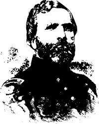 General george h thomas vintage Royalty Free Vector Image