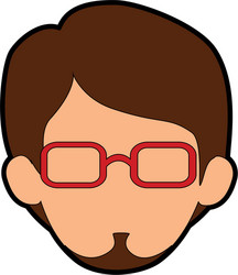 Man faceless cartoon Royalty Free Vector Image